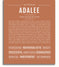 Adalee | Name Art Print – Name Stories