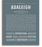 Adaleigh | Name Art Print – Name Stories