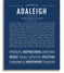 Adaleigh | Name Art Print – Name Stories