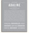 Adaline Personalized Name Meaning Art Prints – Name Stories