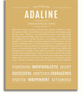 Adaline | Name Art Print – Name Stories