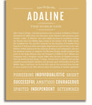 Adaline | Name Art Print – Name Stories