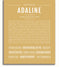 Adaline | Name Art Print – Name Stories