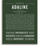 Adaline | Name Art Print – Name Stories