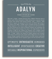 Adalyn | Name Art Print – Name Stories