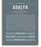 Adalyn | Name Art Print – Name Stories