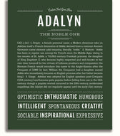 Adalyn | Name Art Print – Name Stories