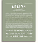 Adalyn | Name Art Print – Name Stories