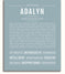 Adalyn | Name Art Print – Name Stories