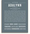 Adalynn | Name Art Print – Name Stories