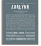 Adalynn | Name Art Print – Name Stories