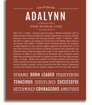 Adalynn | Name Art Print – Name Stories