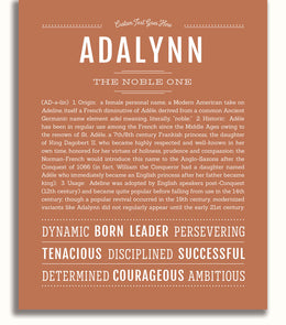 Adalynn | Name Art Print – Name Stories