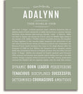 Adalynn | Name Art Print – Name Stories