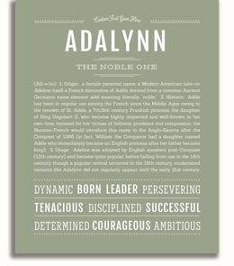 Adalynn | Name Art Print – Name Stories