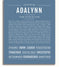 Adalynn | Name Art Print – Name Stories