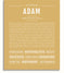 Adam Personalized Name Meaning Art Prints – Name Stories