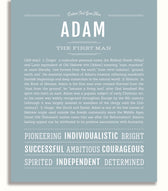Adam Personalized Name Meaning Art Prints – Name Stories