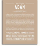 Adan | Name Art Print – Name Stories