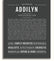 Addilyn | Name Art Print – Name Stories