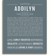 Addilyn | Name Art Print – Name Stories