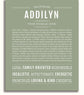 Addilyn | Name Art Print – Name Stories