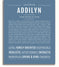 Addilyn | Name Art Print – Name Stories