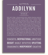 Addilynn | Name Art Print – Name Stories
