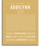 Addilynn Personalized Name Meaning Art Prints – Name Stories