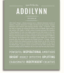 Addilynn | Name Art Print – Name Stories