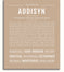 Addisyn | Name Art Print – Name Stories