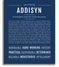 Addisyn | Name Art Print – Name Stories