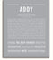 Addy Personalized Name Meaning Art Prints – Name Stories
