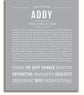 Addy Personalized Name Meaning Art Prints – Name Stories