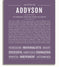 Addyson | Name Art Print – Name Stories