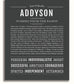 Addyson | Name Art Print – Name Stories