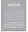 Addyson | Name Art Print – Name Stories