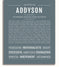 Addyson | Name Art Print – Name Stories