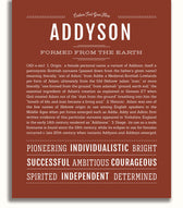 Addyson | Name Art Print – Name Stories