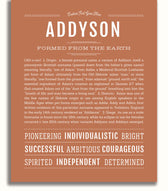 Addyson | Name Art Print – Name Stories