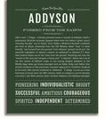 Addyson | Name Art Print – Name Stories