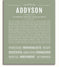 Addyson | Name Art Print – Name Stories