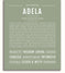 Adela | Name Art Print – Name Stories