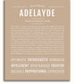 Adelayde | Name Art Print – Name Stories