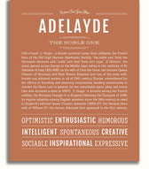Adelayde | Name Art Print – Name Stories