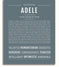 Adele Personalized Name Meaning Art Prints – Name Stories