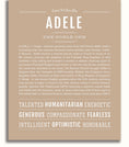 Adele | Name Art Print – Name Stories