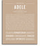 Adele | Name Art Print – Name Stories