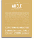 Adele | Name Art Print – Name Stories
