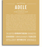 Adele | Name Art Print – Name Stories